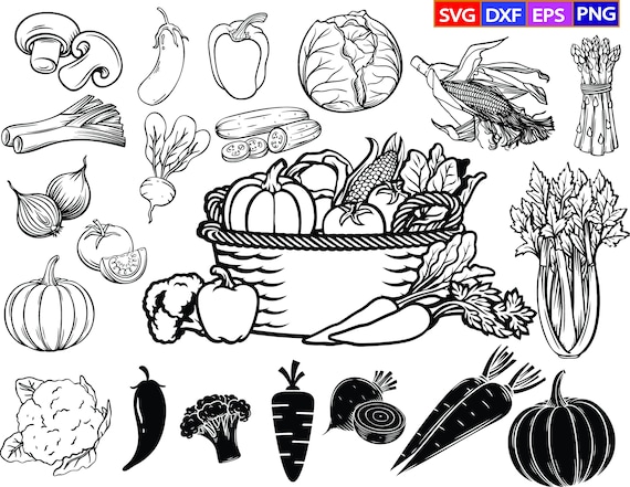 Vegetable Silhouette Png
