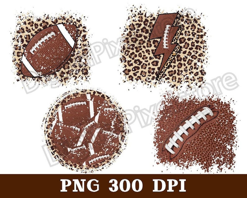 American Football Leopard Background Pngfootball Background - Etsy