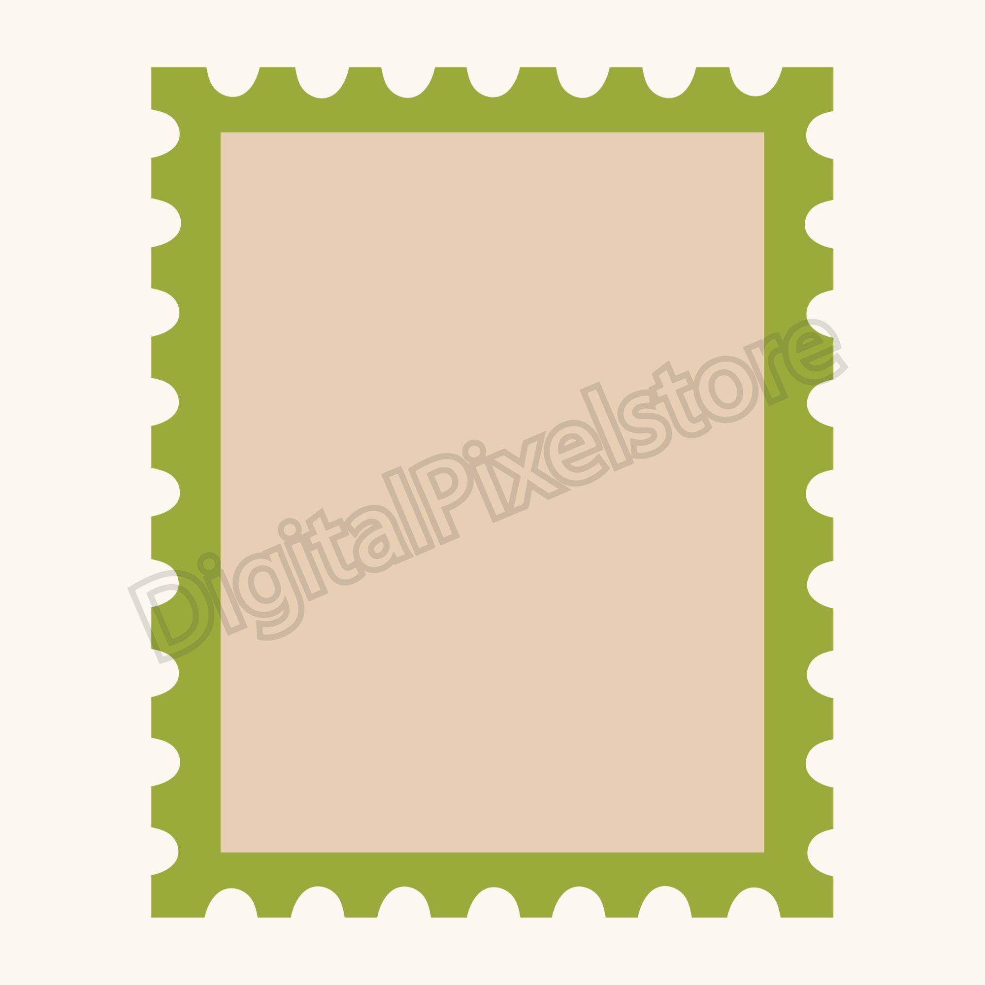 Postage Stamp SVG Bundle: Cricut Cut Files (digital Download) - Etsy