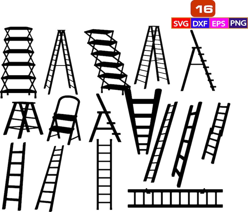 Staircase Svgstep Ladder Svgladder SVG Bundleladder - Etsy