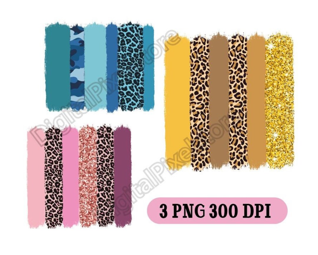 Brush Stroke Sublimation Png,backsplash Png,background Clipart,leopard ...