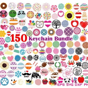 Keychain Bundle Svg,keychain Svg,round Keychain Svg,keychain Pattern ...