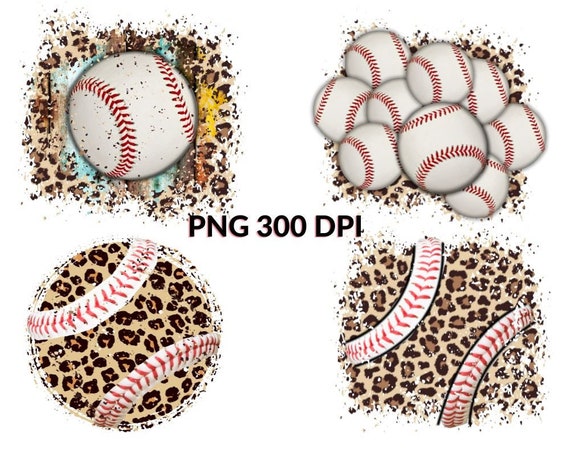 Baseball Background Pngbaseball Distressed Leopard Background - Etsy