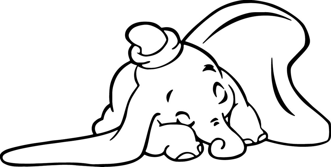 Dumbo silhouette svgdumbo bundle svgdumbo cricutdumbo | Etsy