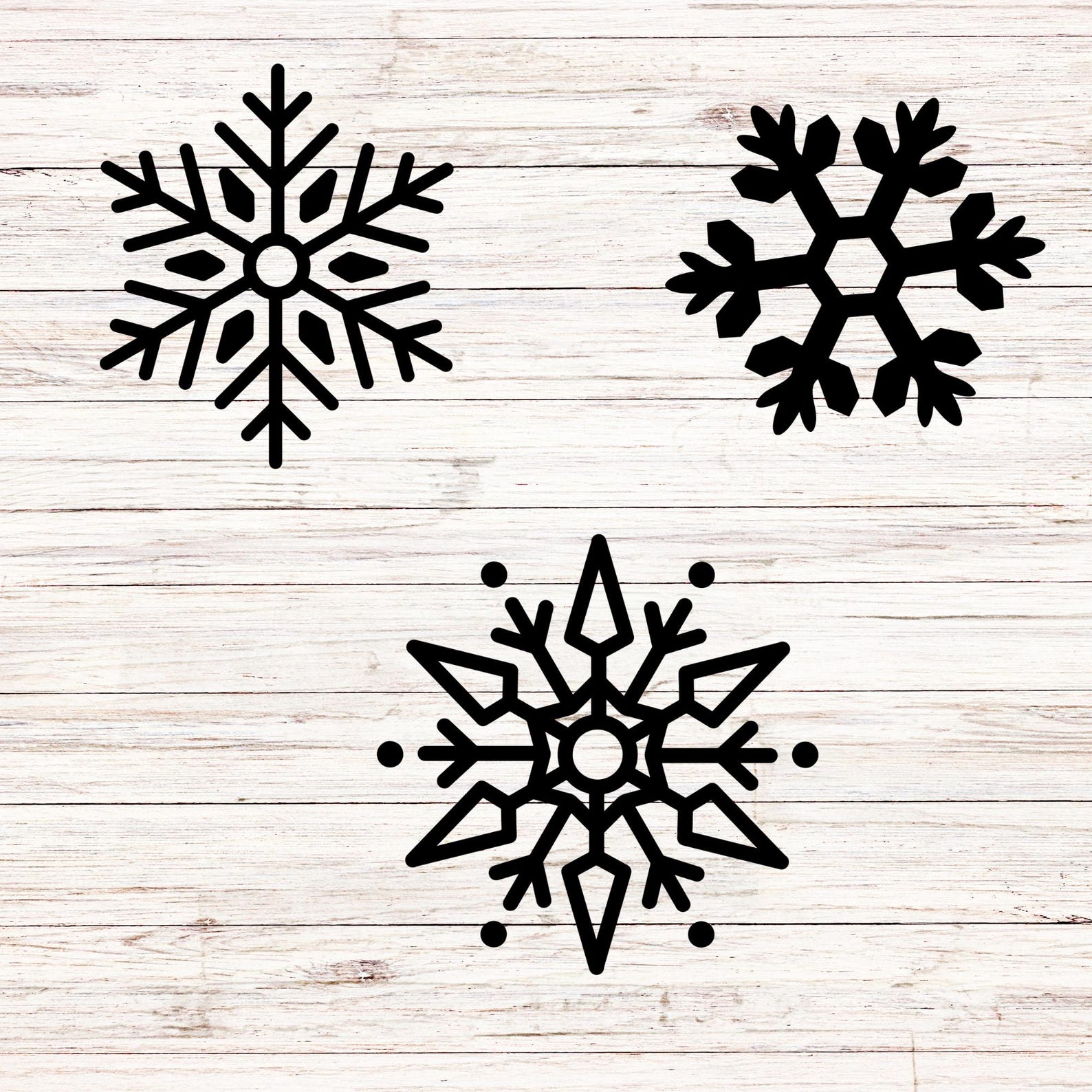 Snowflake SVG Bundle: Winter Christmas Cut Files (digital Download) - Etsy
