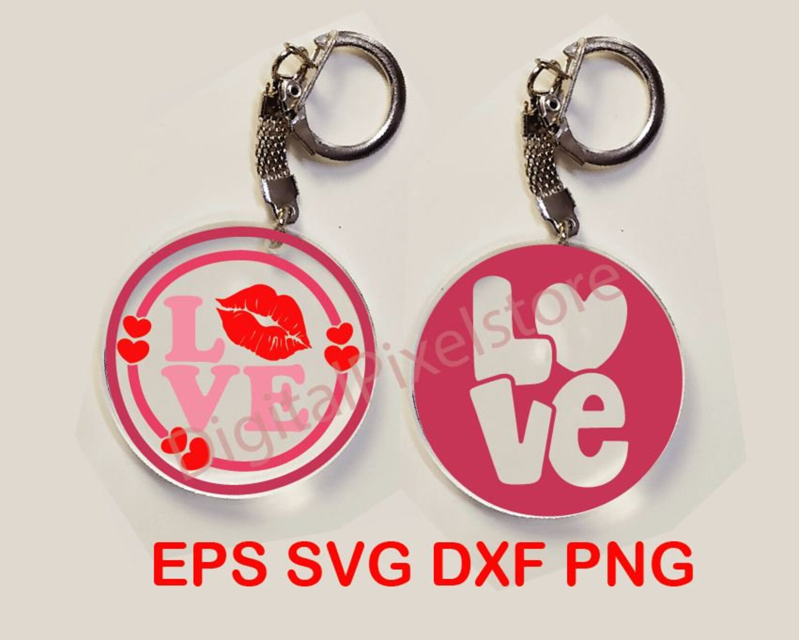 Love Keychain Svgvalentines Day Keychainkeychain - Etsy