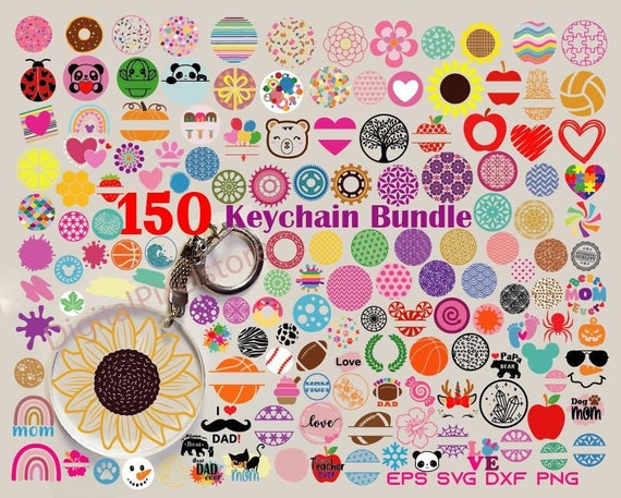 Keychain Bundle Svgkeychain Svground Keychain Svgkeychain - Etsy