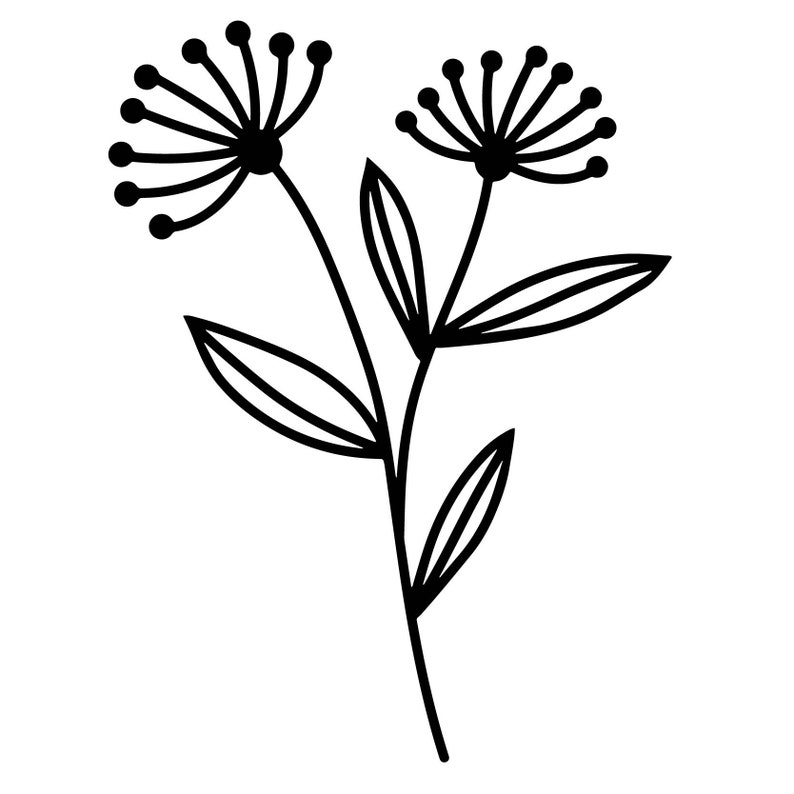 Wildflowers Svg Bundleflower Svgfloral Svgflower - Etsy