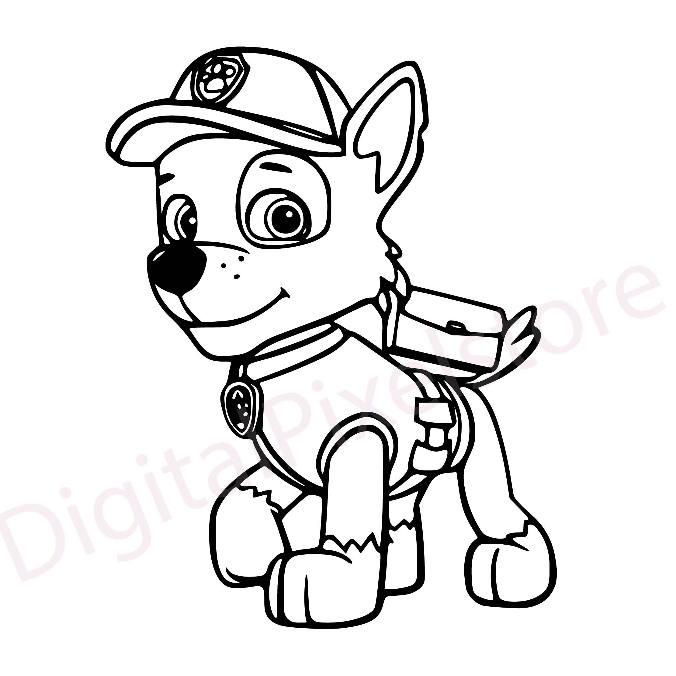 Paw Patrol svgPaw Patrol bundle svgpaw patrol outline | Etsy