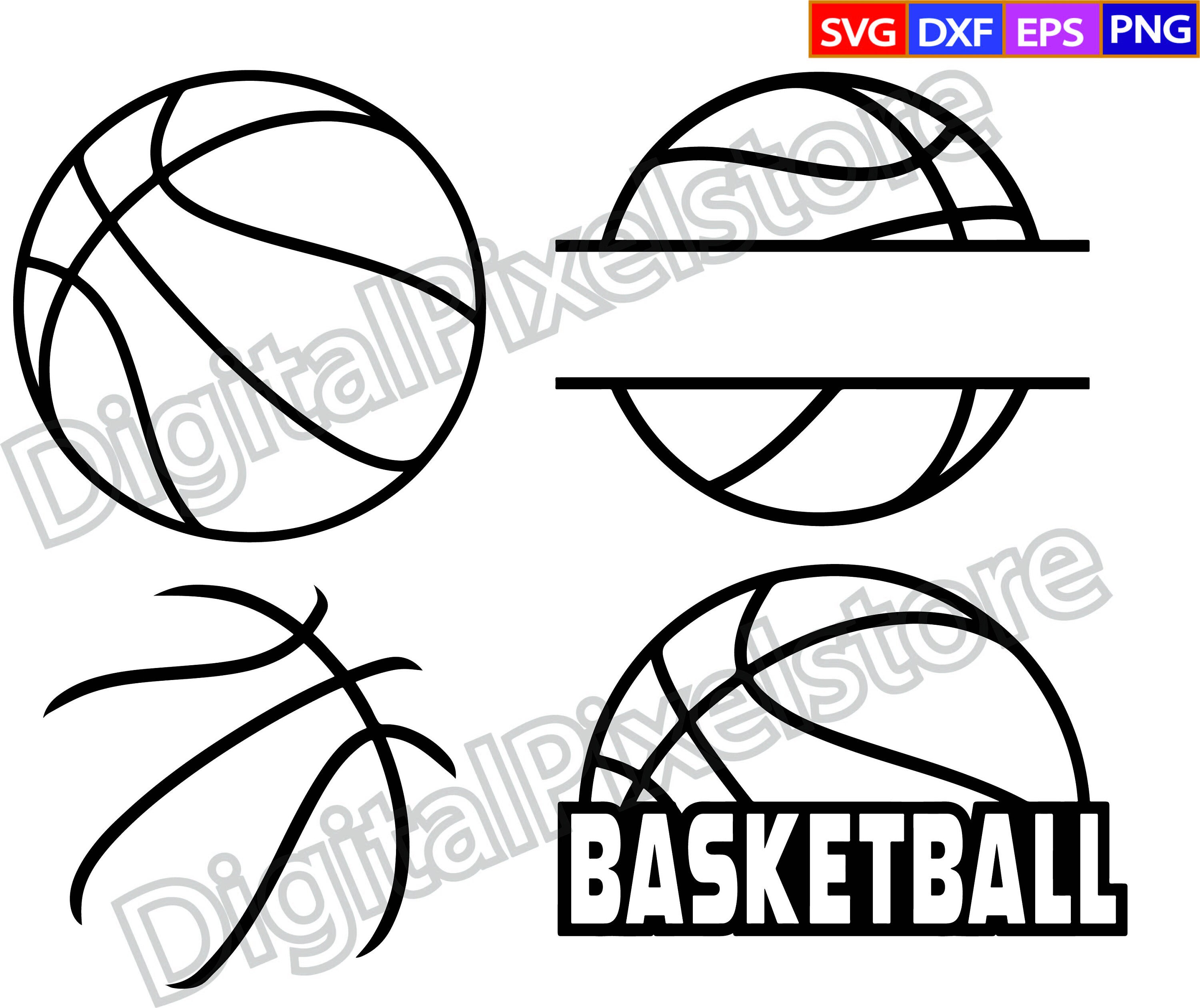 Basketball Outline Design