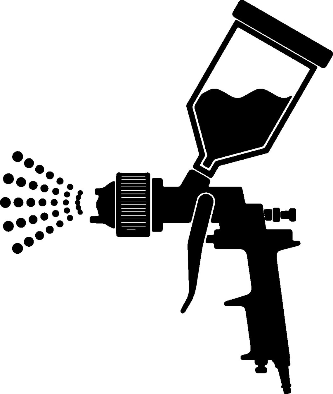 Pintura pistola de pulverización SVG pintura Svg pintura | Etsy