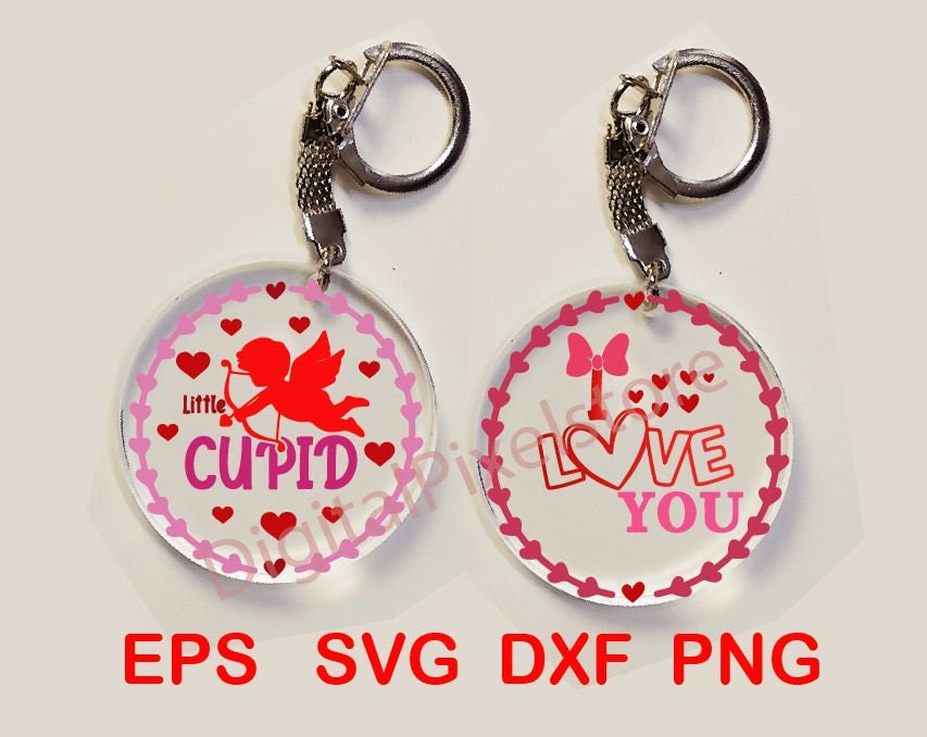 Love Keychain Svgvalentines Day Keychainkeychain - Etsy