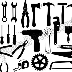 Mechanic Tools SVG Bundle: Handyman Toolbox, Wrench, Screwdriver ...