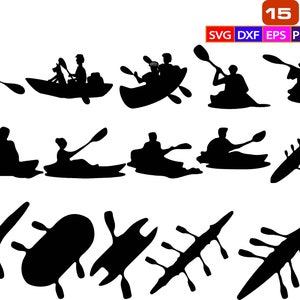 Kayak Svg, Kayak Cut File,kayak Cut File Bundle,kayaker Svg,paddle Svg ...