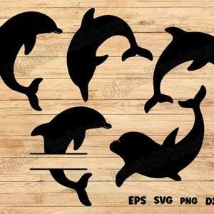 Dolphin Svg,dolphin Monogram,dolphin Name Frame,fish Svg,ocean Fish Svg,dolphin Clipart,dolphin ...