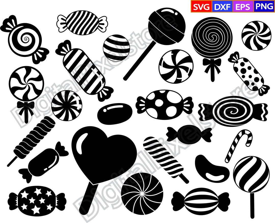 25 Candy Svg Bundle,candy Svg,sweet Treats Svg,candy Clipart,lollipop ...