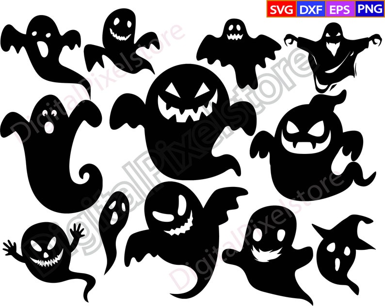 Halloween Ghost Svgghosts Svghalloween Svgghost - Etsy