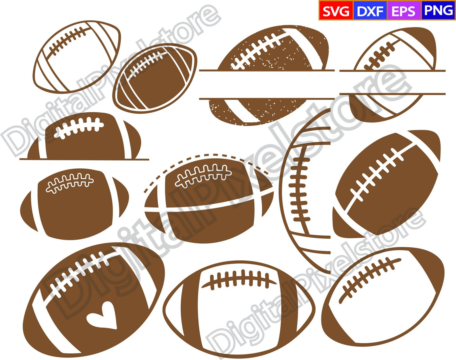 Football Svg Bundlefootball Svgsports Svgfootball - Etsy