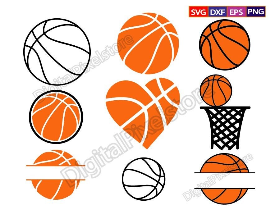 Basketball Svgbasketball Bundle Svgbasketball Split - Etsy