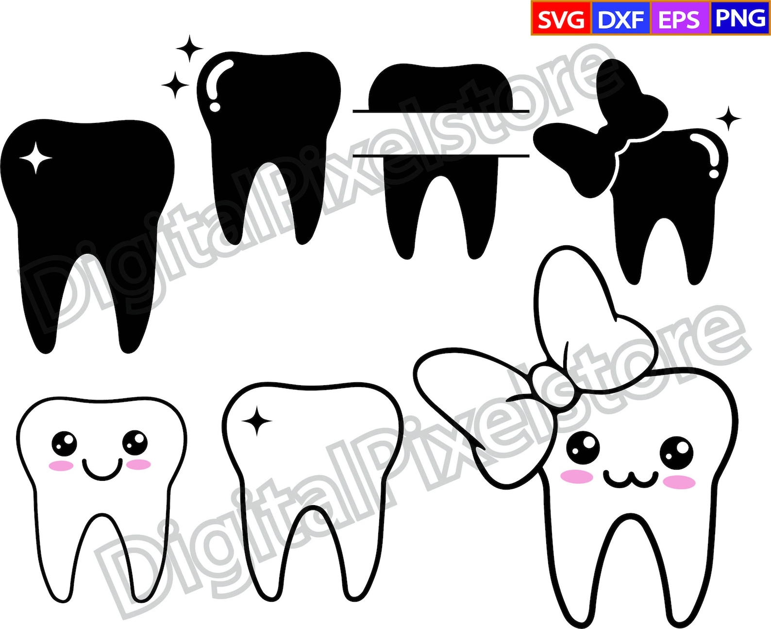 Tooth Svgtooth Fairy Svgtooth Monogram Svgfairy Tooth - Etsy