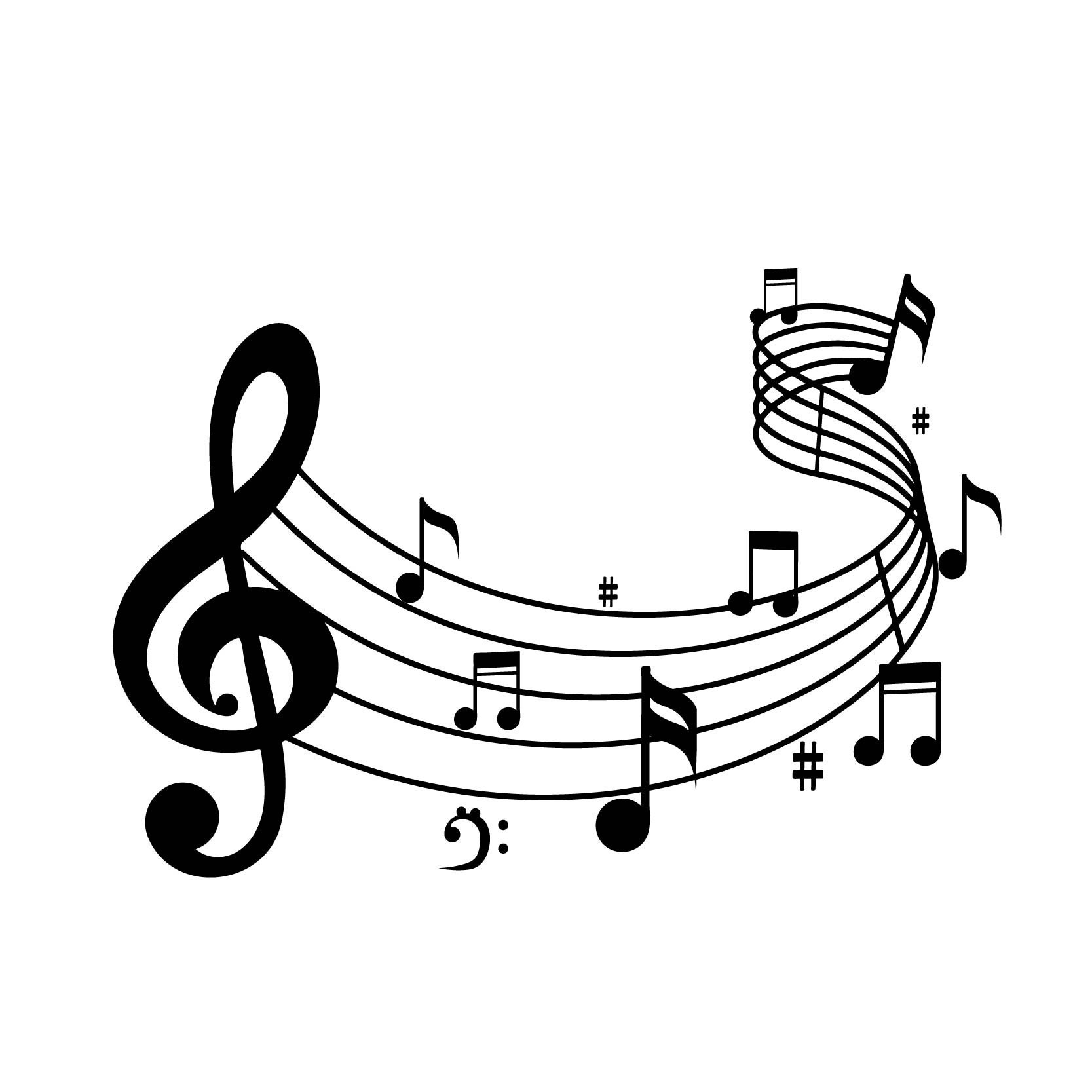 Notas musicales Svg Notas musicales SVG Silueta de notas - Etsy México