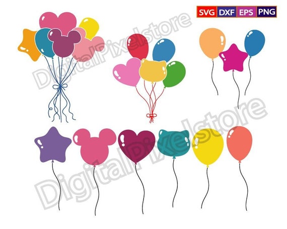 Balloon Svg Bundleballoon Svgcutting File for | Etsy