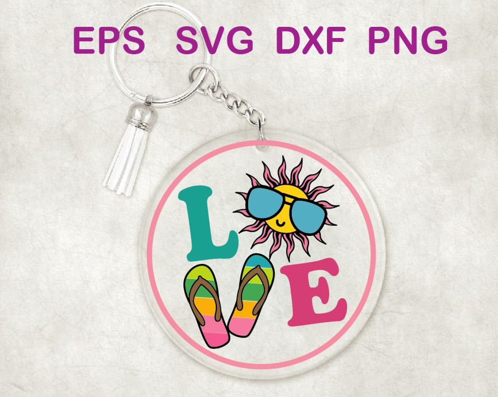 Summer Beach Keychain Svgkeychain SVG Bundlekeychain Pattern - Etsy