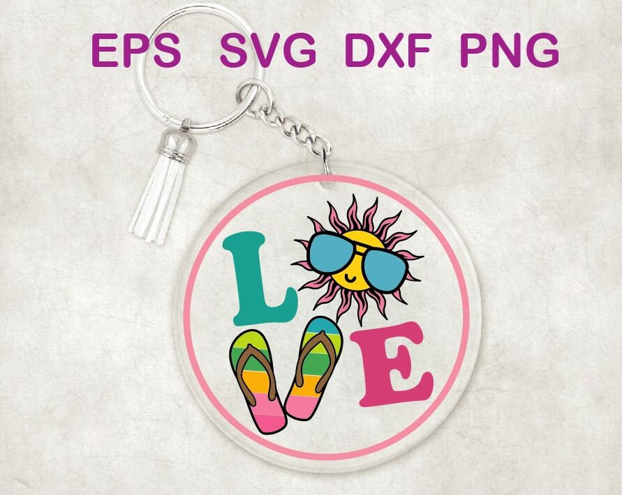 Summer Beach Keychain Svgkeychain SVG Bundlekeychain Pattern - Etsy