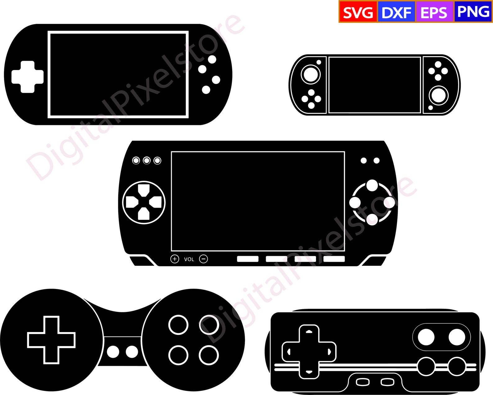 Gaming Controller Svggame Controller Svggamer Controller - Etsy