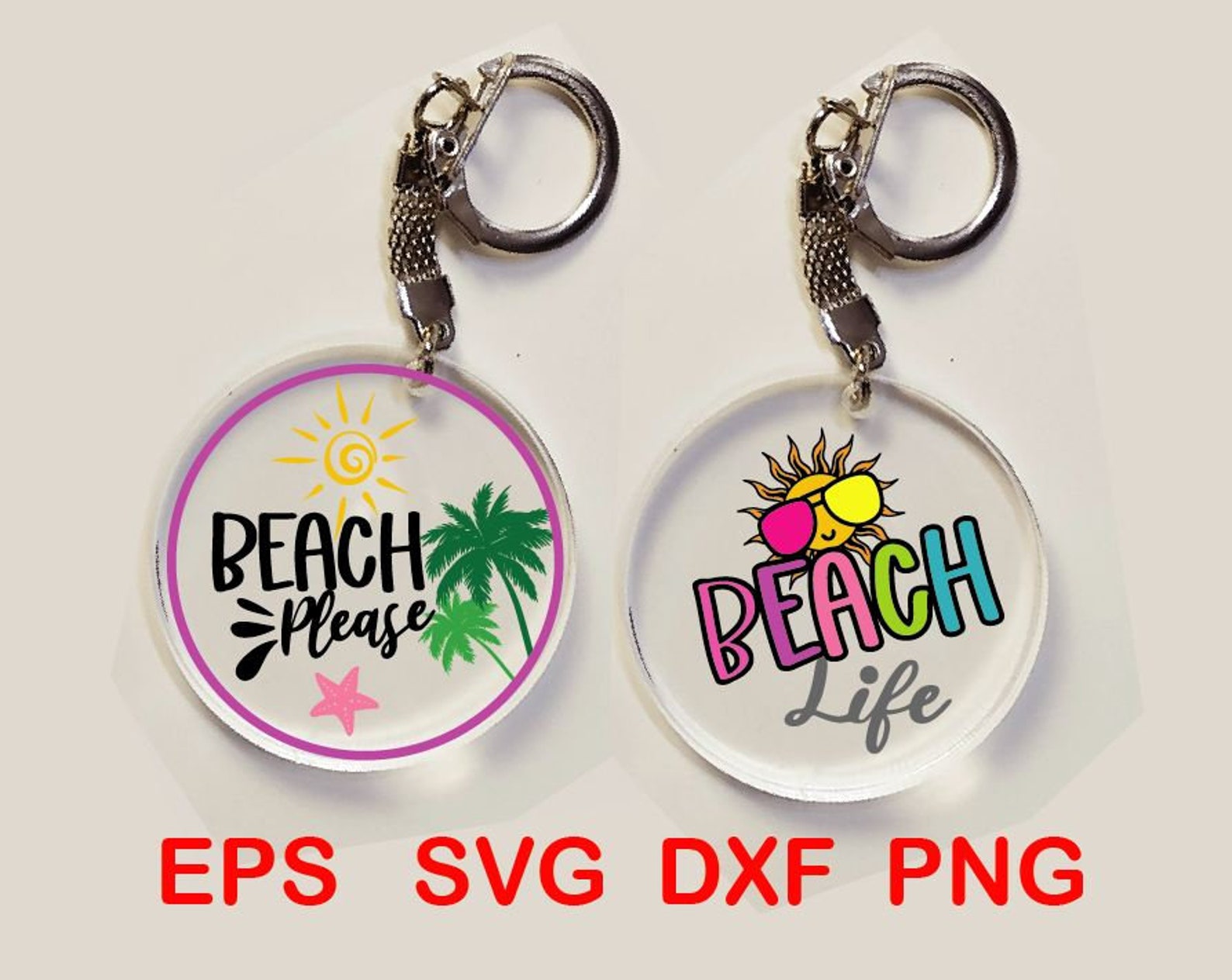 Summer Beach Keychain Svgkeychain SVG Bundlekeychain Pattern - Etsy