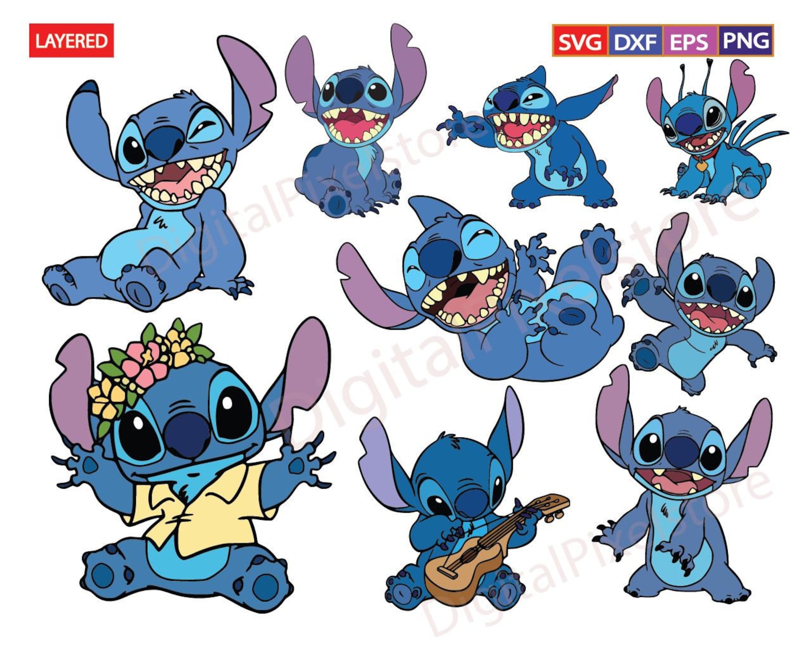 Stitch svg layeredStitch Cut file for cricutStitch | Etsy