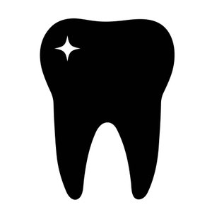 Tooth Fairy SVG Clipart: Baby Tooth Monogram, Silhouette (digital ...