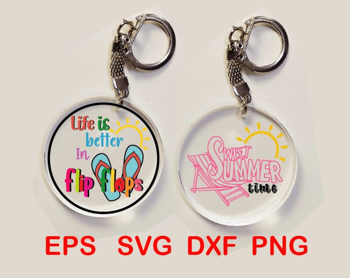 Summer Beach Keychain Svgkeychain SVG Bundlekeychain Pattern - Etsy
