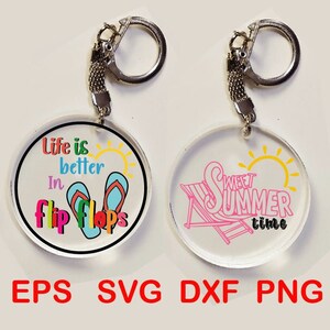 Summer Beach Keychain Svg,keychain SVG Bundle,keychain Pattern Svg ...