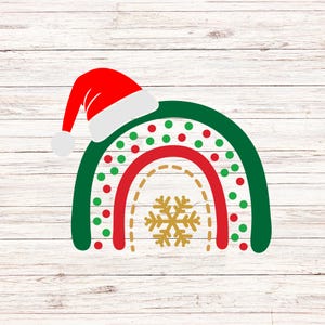 Christmas Rainbow Svg,christmas Bundle Svg,merry Christmas Svg,rainbow ...