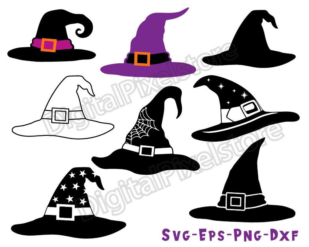 Heksenhoed SVG, Heksenhoed Png, Hoed SVG, Hekserij svg, Halloween Svg ...
