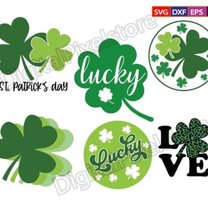 St Patricks Day Svg Bundle,lucky Svg,shamrock Svg,happy St Patrick's ...