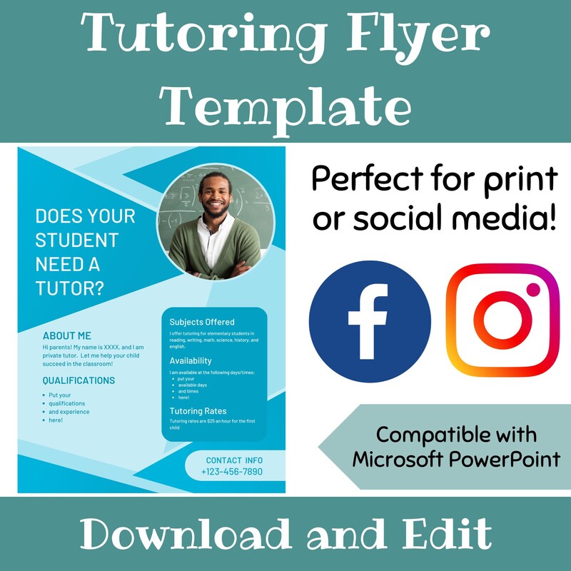 Tutoring Flyer - Etsy