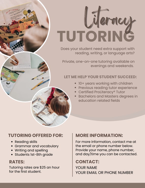 Private Tutoring Flyer