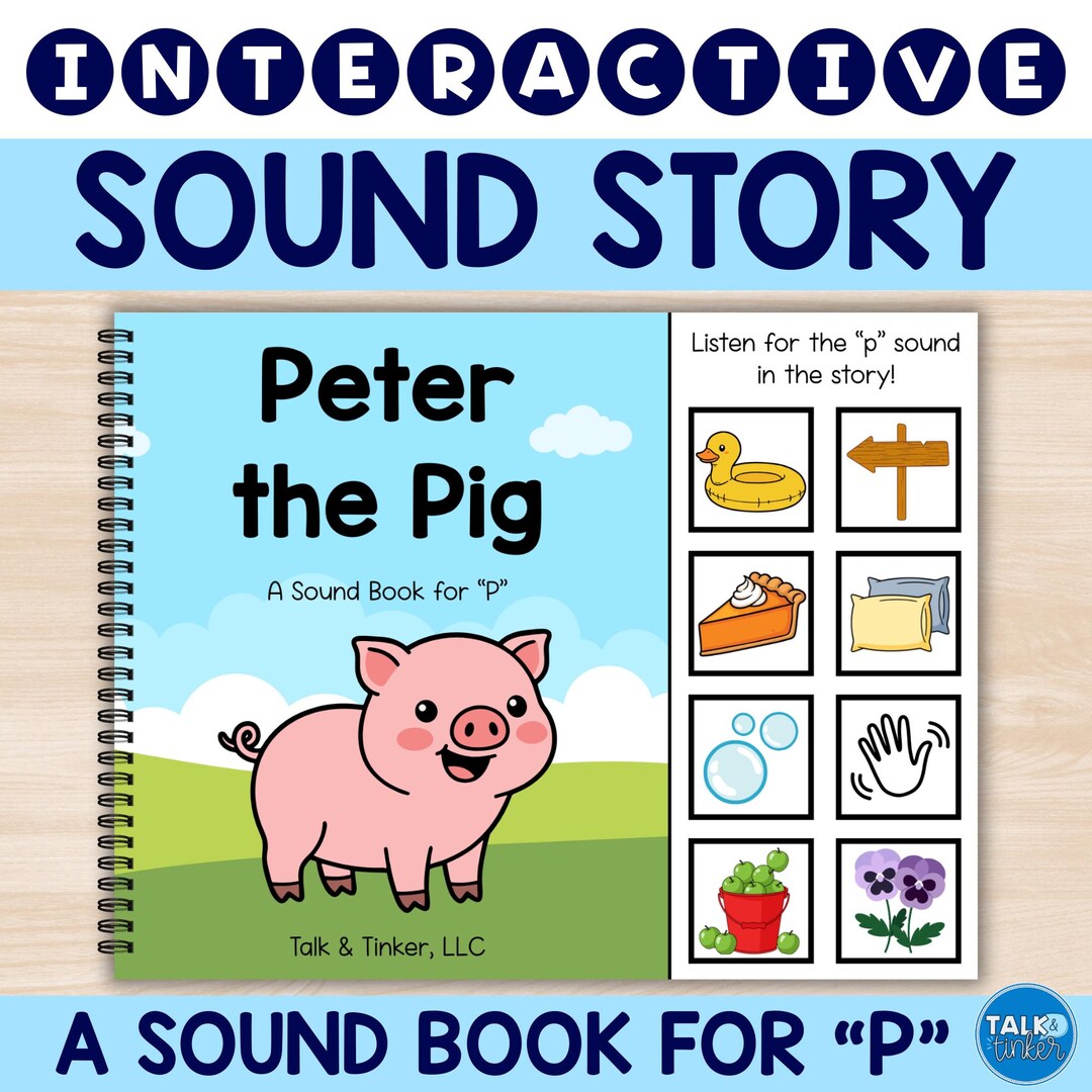 Peter the Pig Sound Story | "p" Articulation & Speech Therapy - Etsy