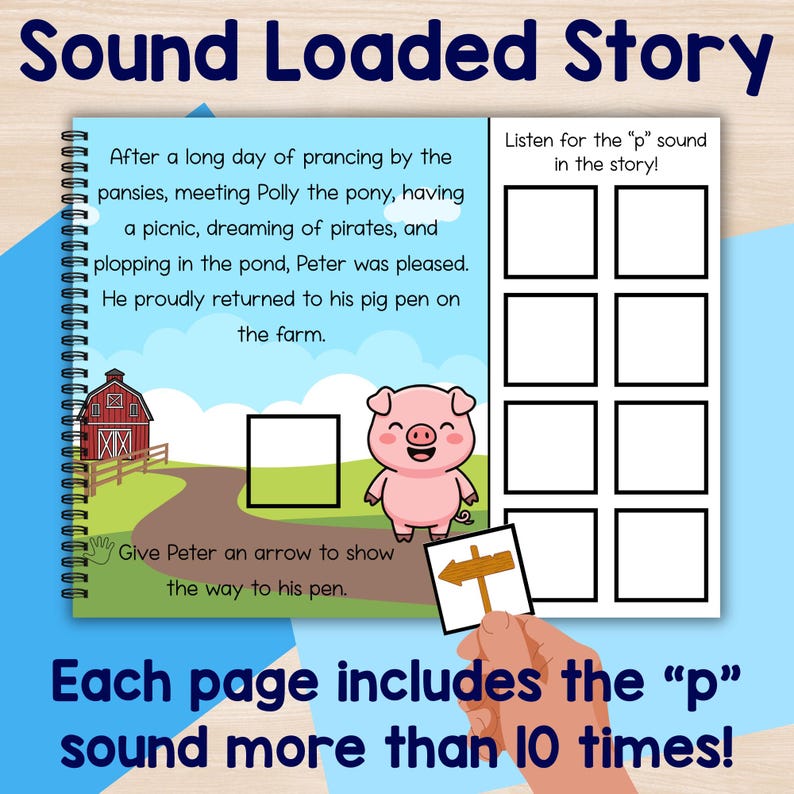 Peter the Pig Sound Story | "p" Articulation & Speech Therapy - Etsy