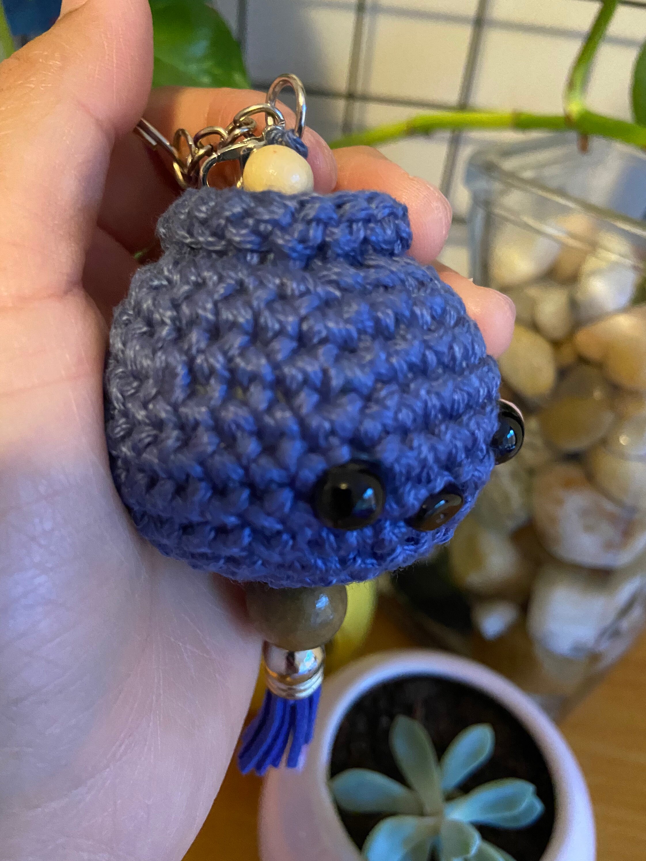Blueberry Keychain / Kawaii Keychain / Blueberry Amigurumi | Etsy