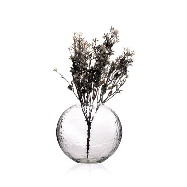 Round Glass Vase - Etsy