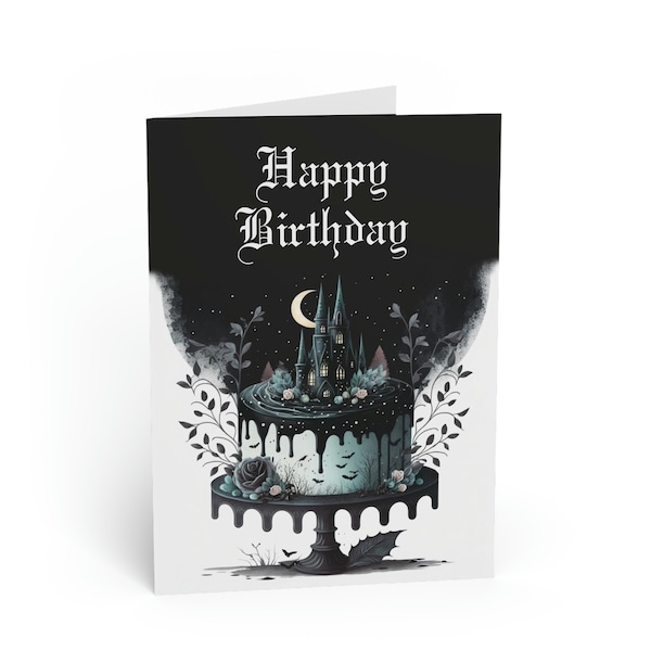 Goth Birthday Card 40th - Etsy