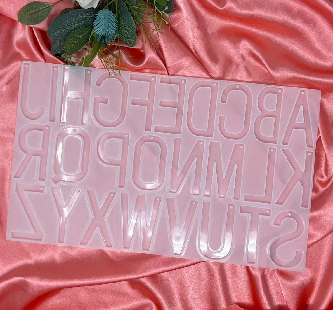 Large Alphabet Letter Mold With Holes Alphabet Jewelry - Etsy