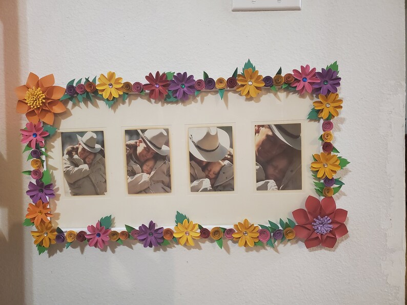 Paper Flower Picture Frame - Etsy
