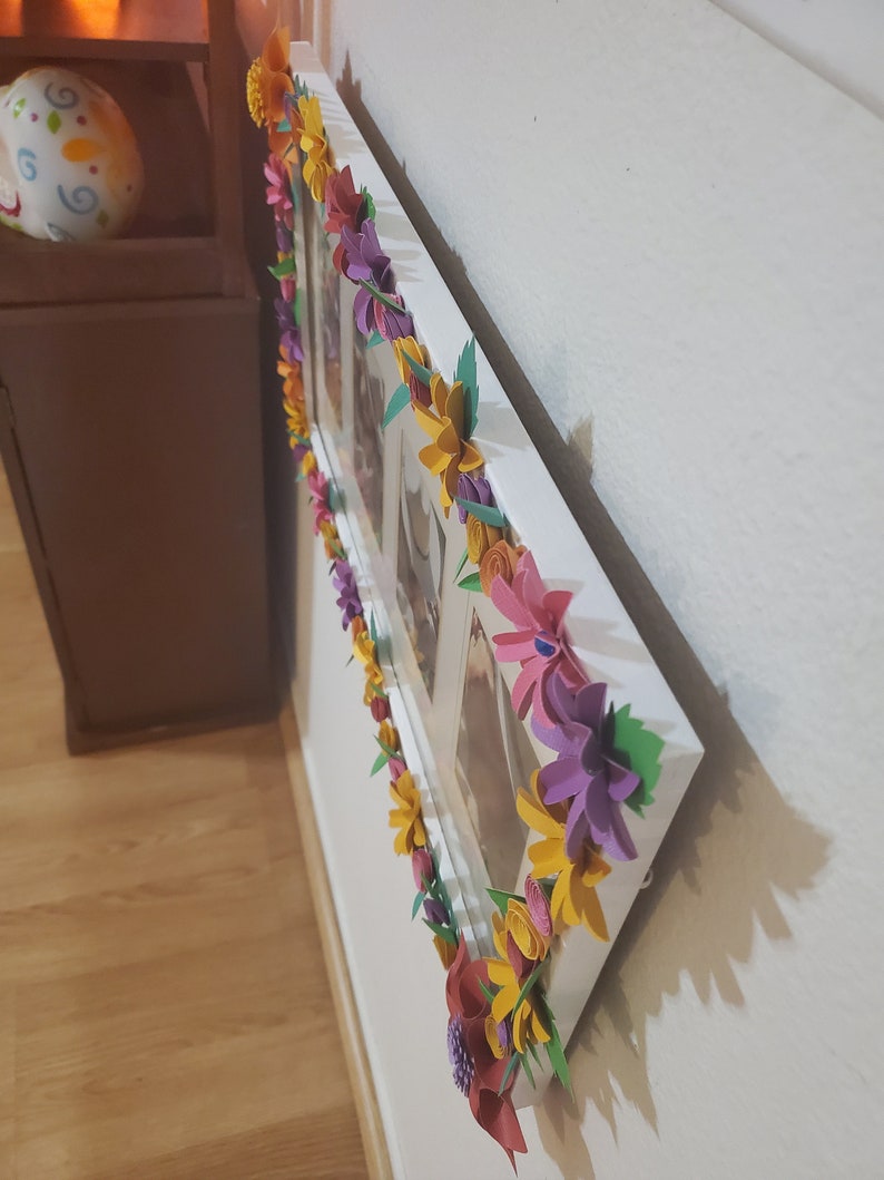 Paper Flower Picture Frame - Etsy