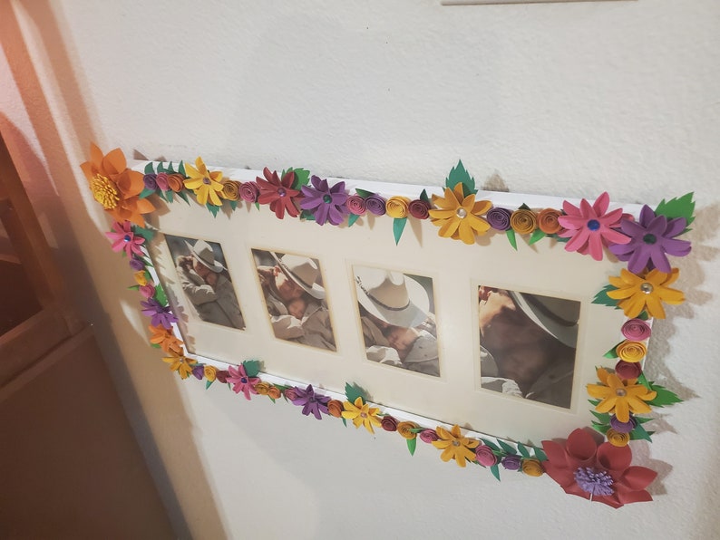 Paper Flower Picture Frame - Etsy
