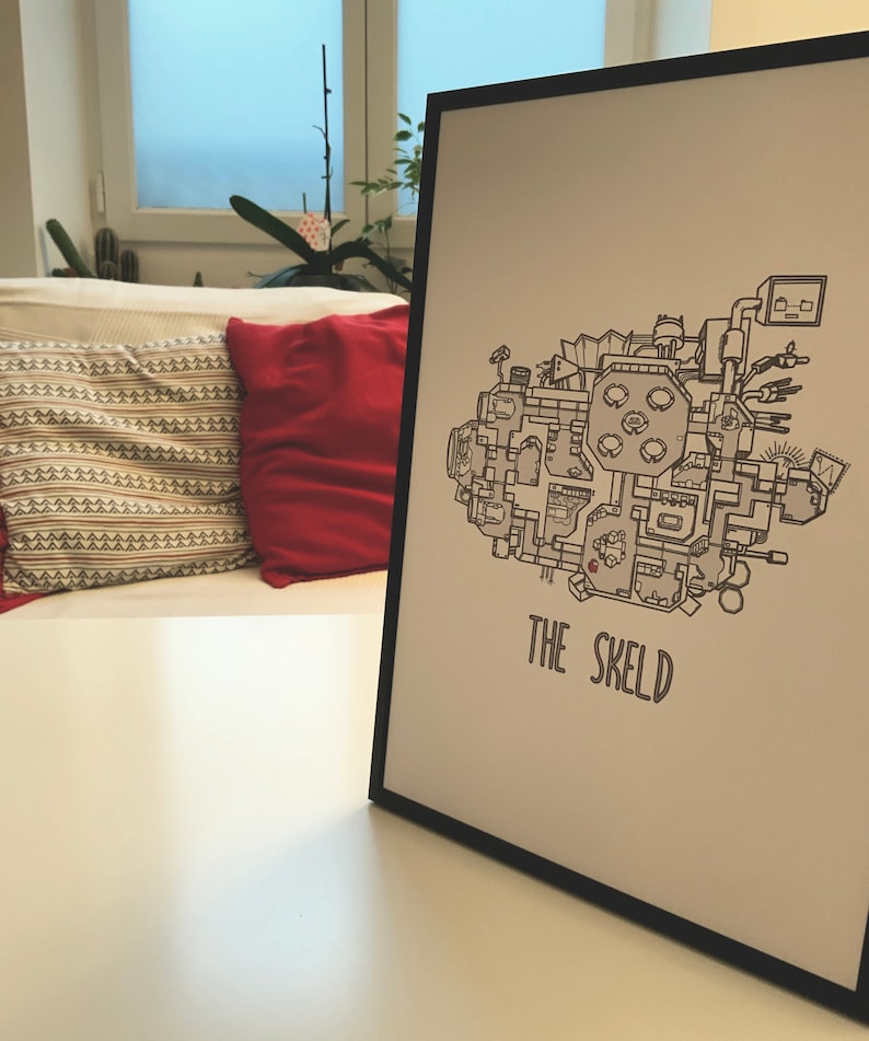 Among Us - the Skeld Map POSTER - Impression - Print - Custom Color ...