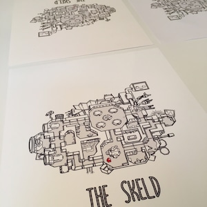 Among Us - the Skeld Map POSTER - Impression - Print - Custom Color ...